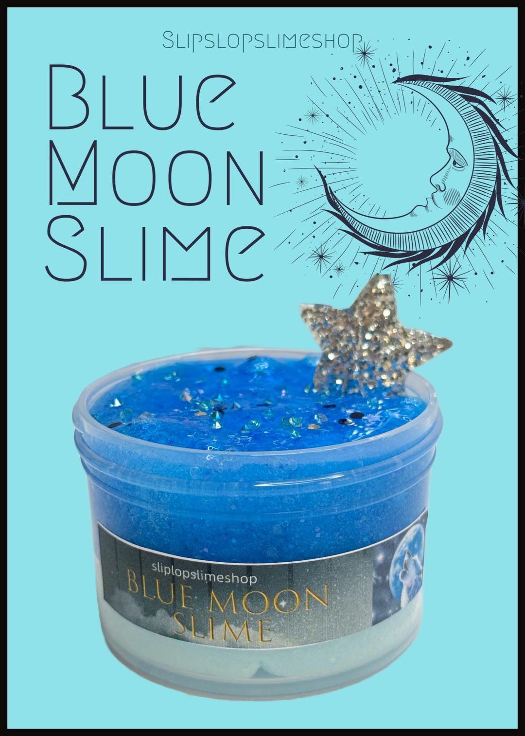 Blue Moon Slime - Etsy
