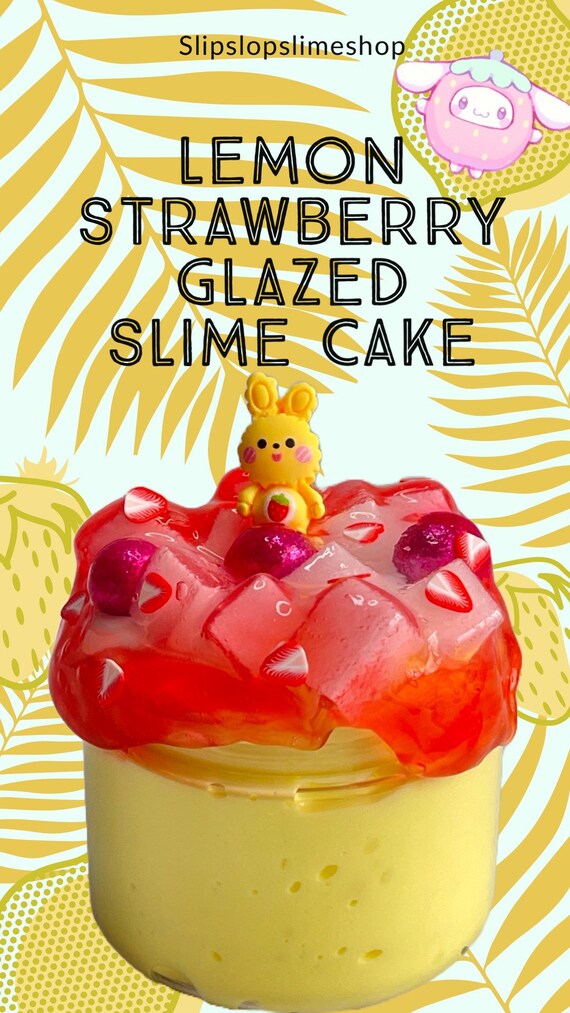 Lemon Strawberry Glazed Slime Cake by Anne James Lifestyle Photography ...