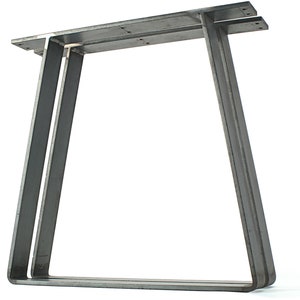 Trapezoid Steel Coffee Table Legs, Metal Table Legs, Bench Legs, Set of ...