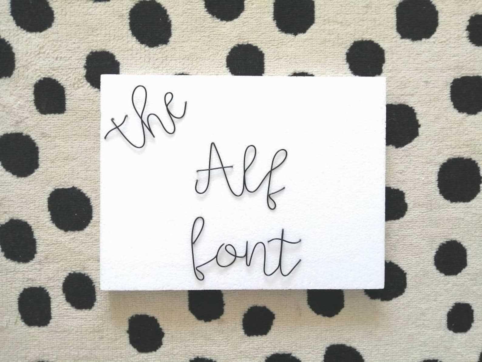 Custom Wire Words Alf Font Personalised Wire Words - Etsy