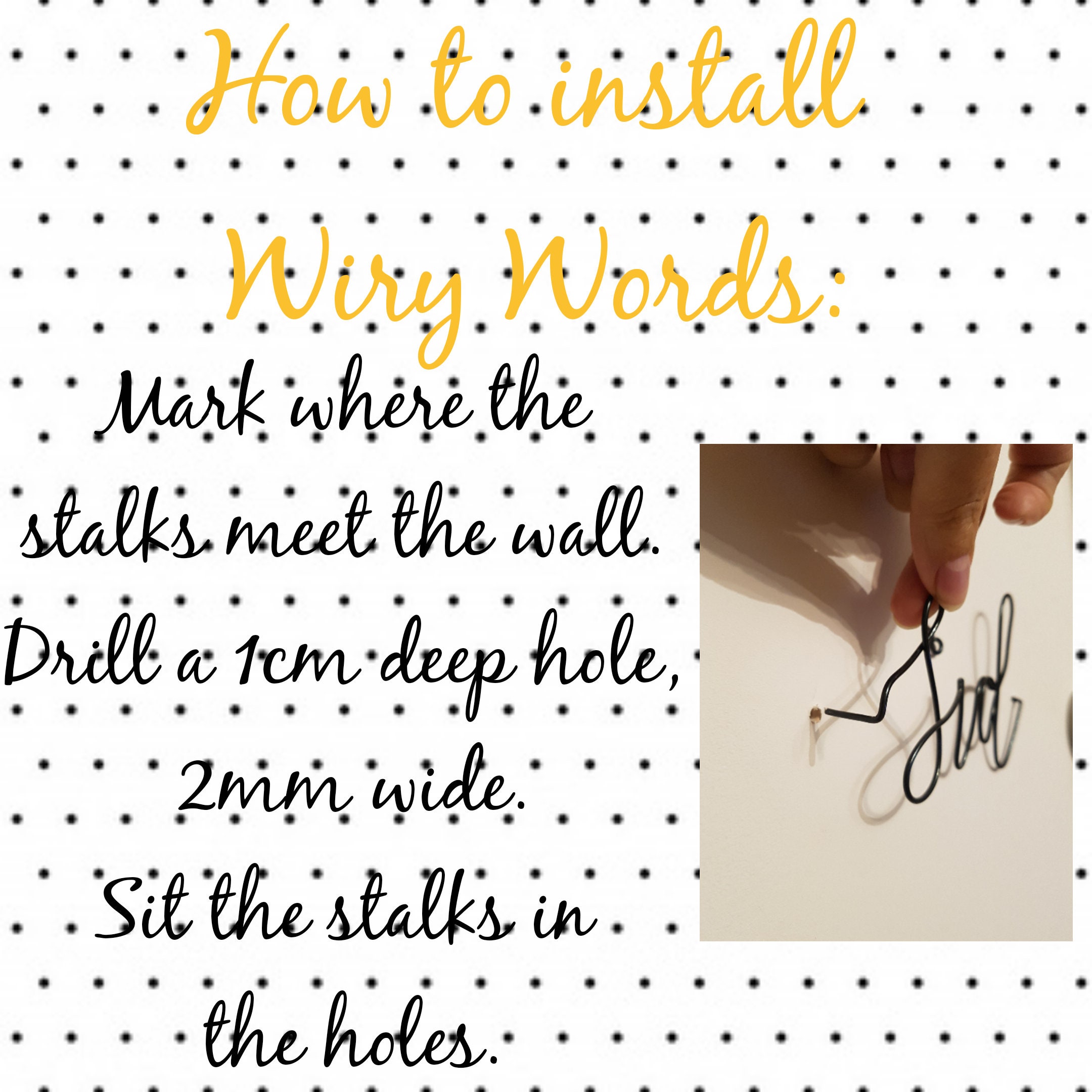 Custom wire words Alf font Personalised wire words | Etsy