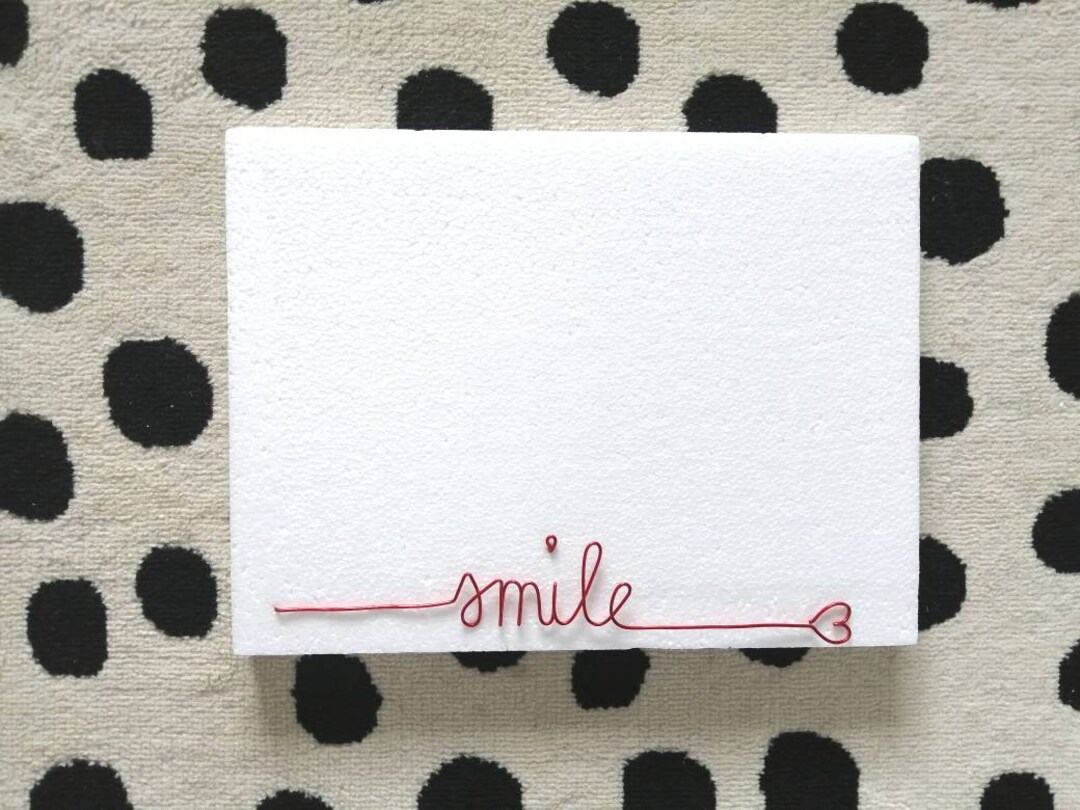 Wire Words Smile Wall Sign Smile Wire Words Living Room - Etsy UK