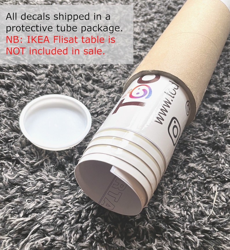 IKEA Flisat Decal | World Map | Ikea Flisat Hack, Ikea Flisat Makeover, Table Top Sticker - Etsy