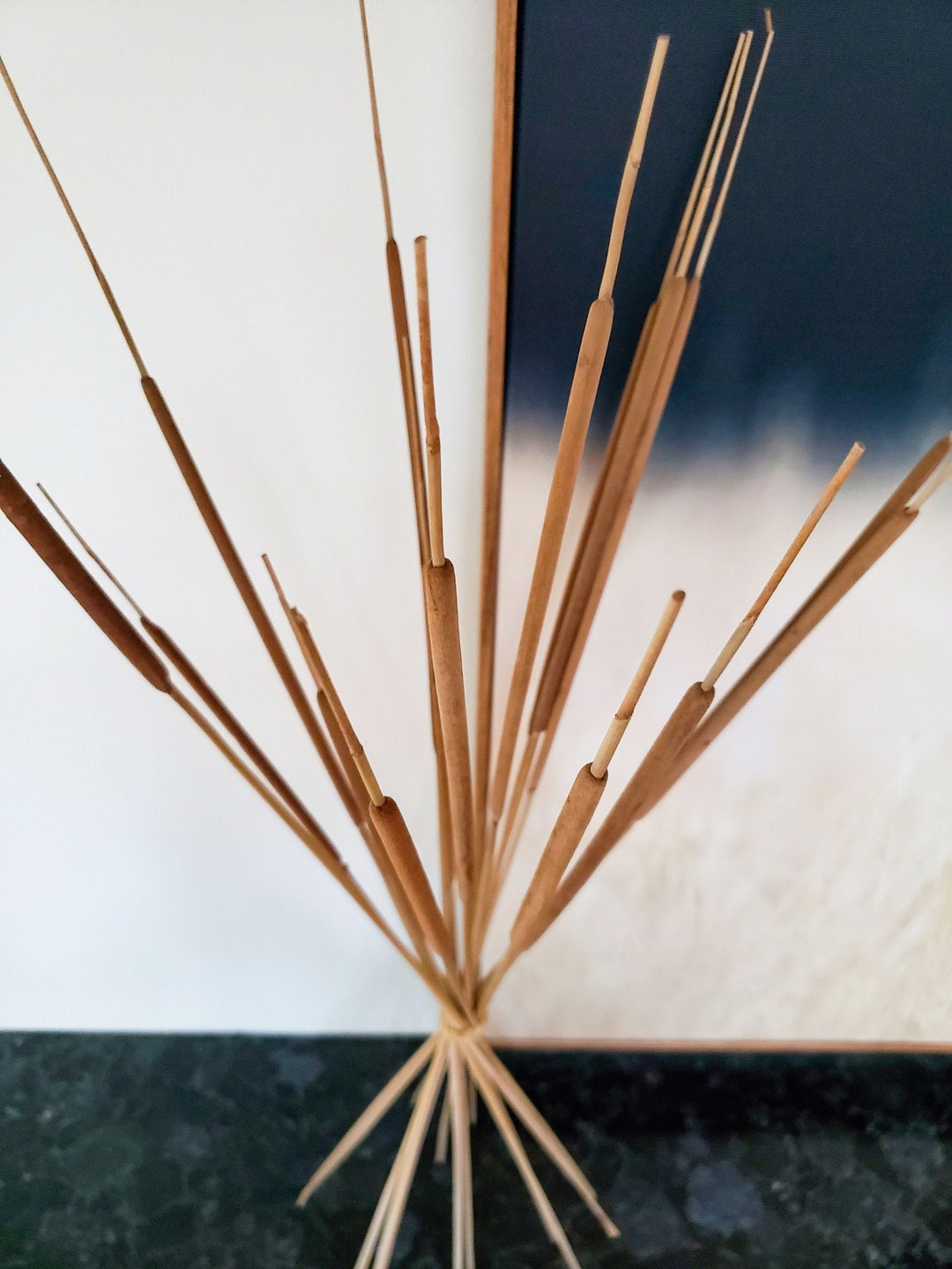 Dried Cattails | Natural Cattails Cottage Decor | Craft Supplies | 25 ...
