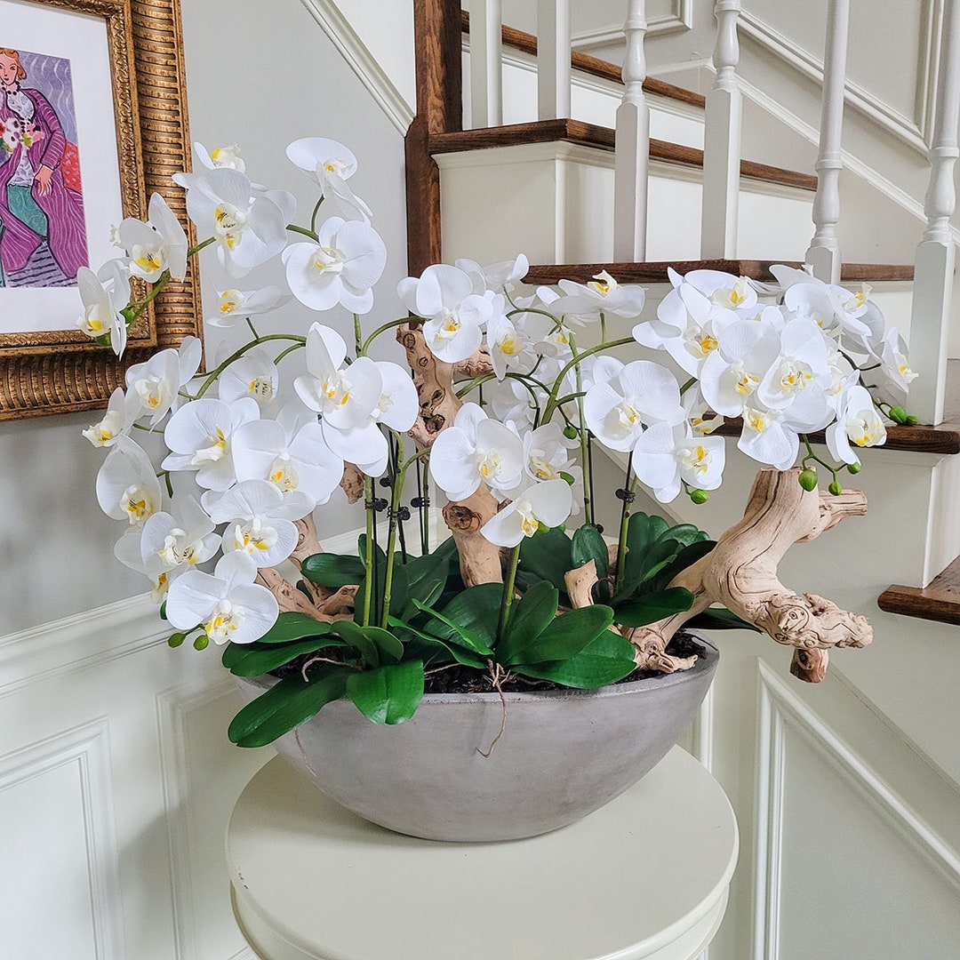 Real Touch Orchid Oasis Arrangement | Artificial Flowers | Faux Florals ...