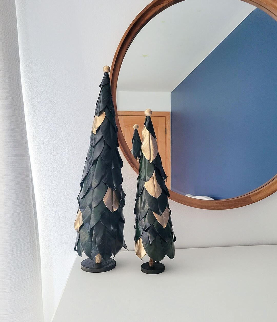 Preserved Real Magnolia Leaves Christmas Tree Magnolia Leaf Decor ...