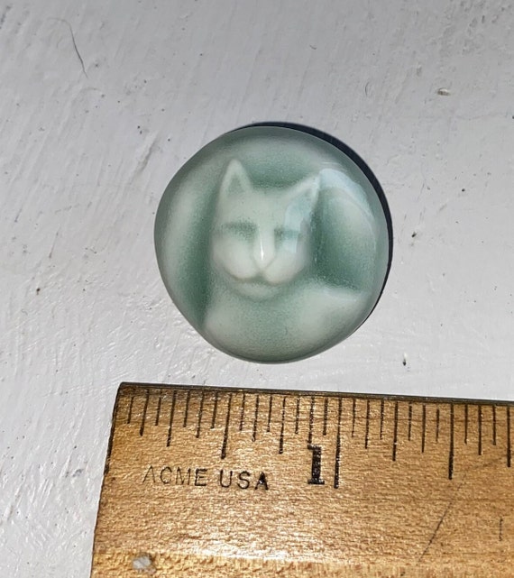 Vintage Royal Copenhagen Ceramic Cat Pin / Designer M… - Gem