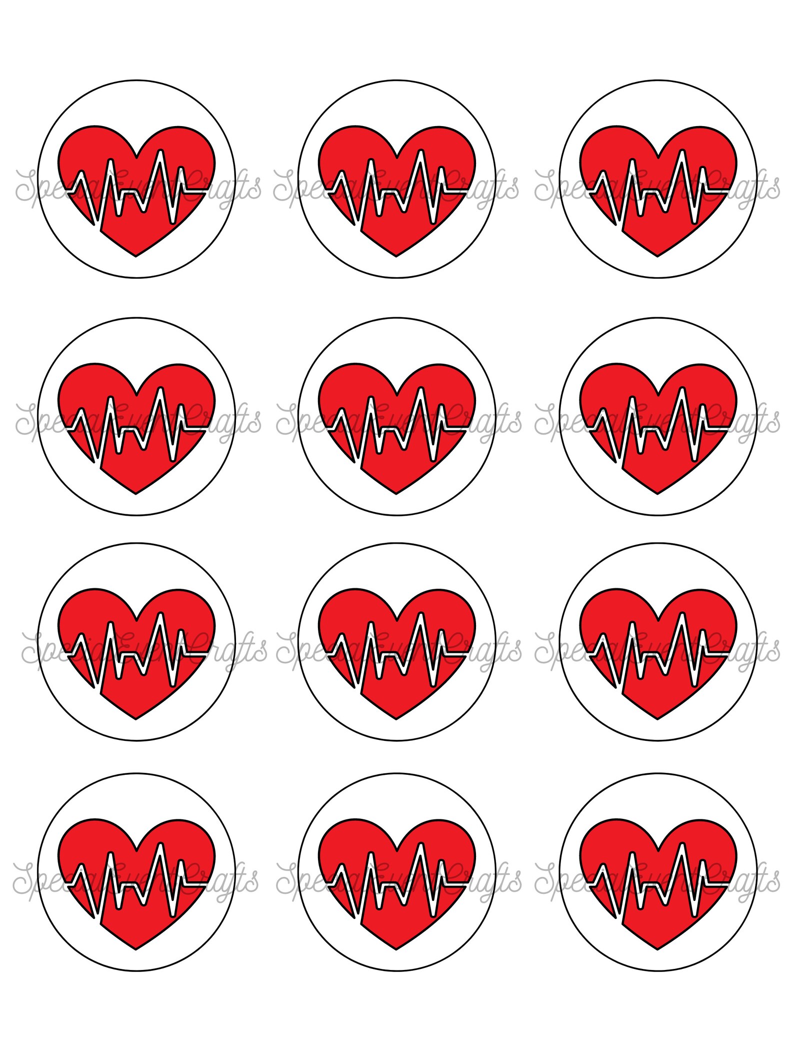 Nurse Themed Cupcake Topper Printable | Etsy
