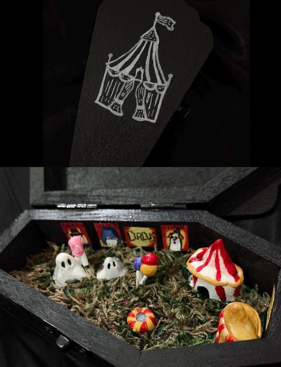 Mini Clay Ghost Circus Oddity - Etsy