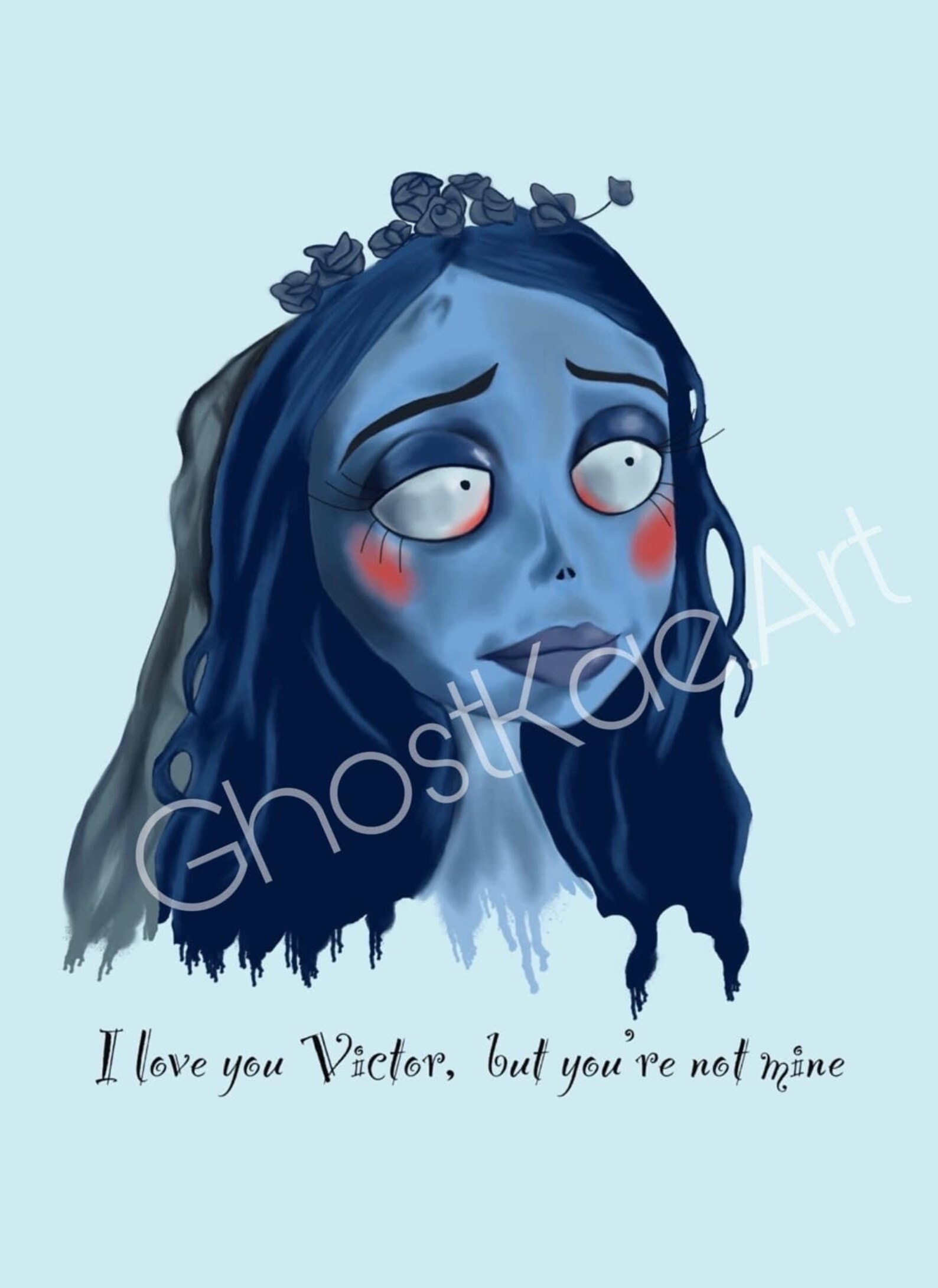 Tim Burtons Corpse Bride Emily Art Print - Etsy