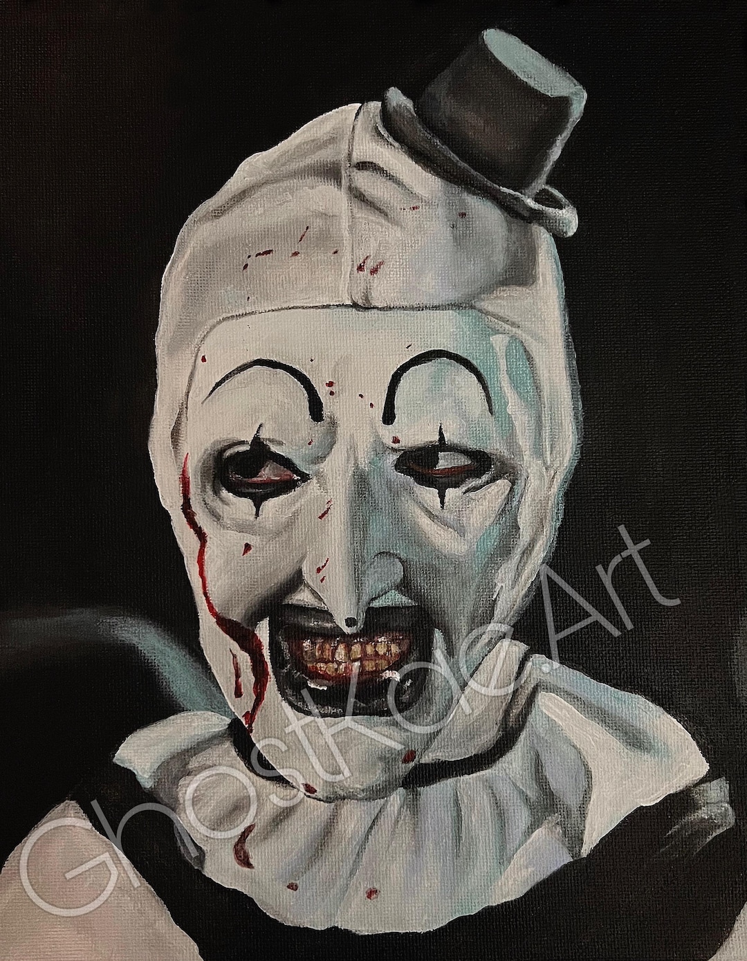 Art the Clown Terrifier Painting - Etsy
