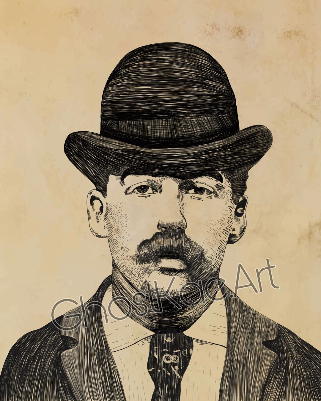 H.H. Holmes True Crime Art Print - Etsy