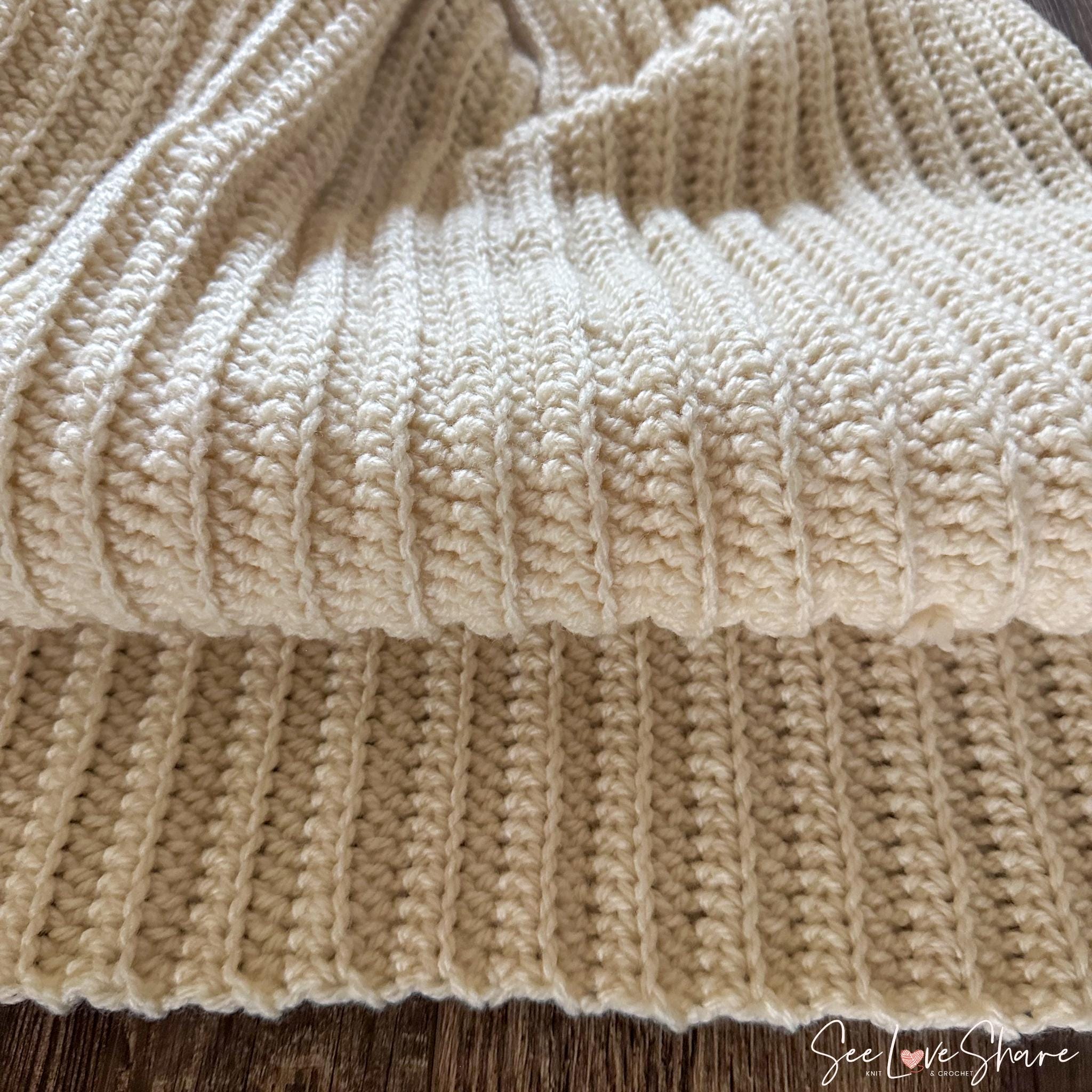 Luxe Chunky Throw Pattern | Crochet Baby Blanket Pattern | Cozy Yarn ...