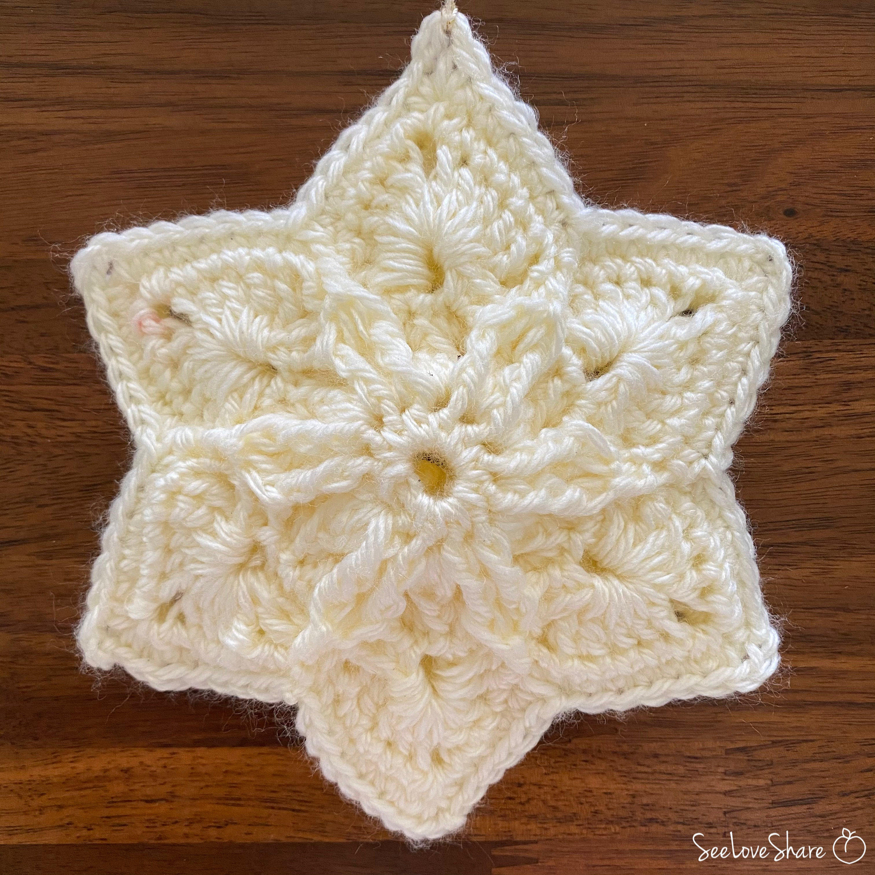 Brioche Crochet 6-point Star Garland Ornament PATTERN With - Etsy