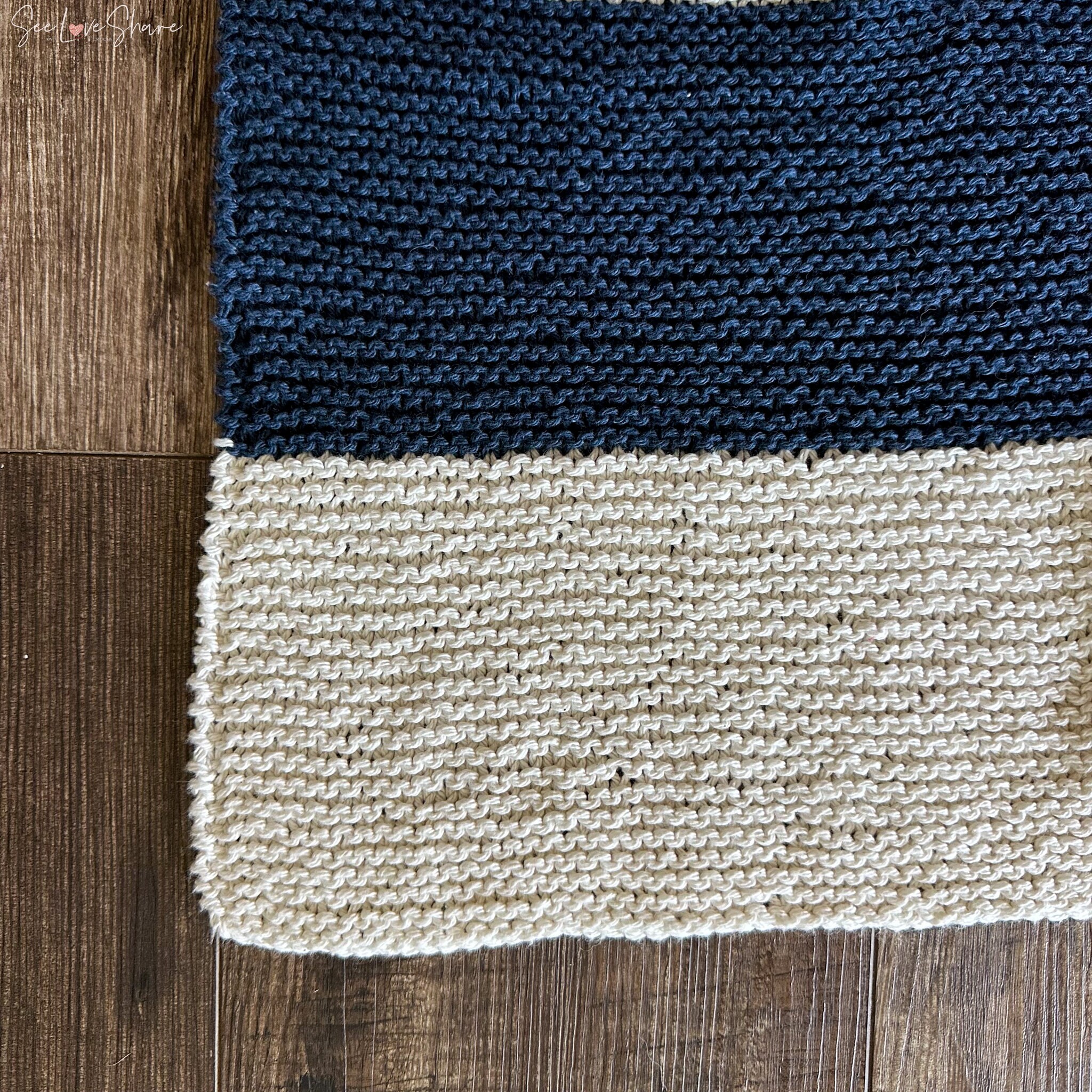 Simple Knit Throw Pattern | Easy Knit Baby Blanket | Beginner Knit ...