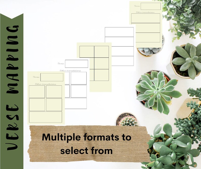 Verse Mapping Printable, Bible Study Tools - Etsy