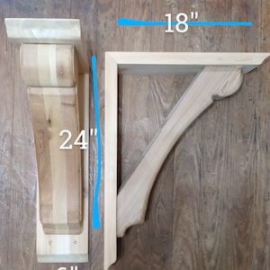 Extra Large Cedar Corbels - Pair - Etsy