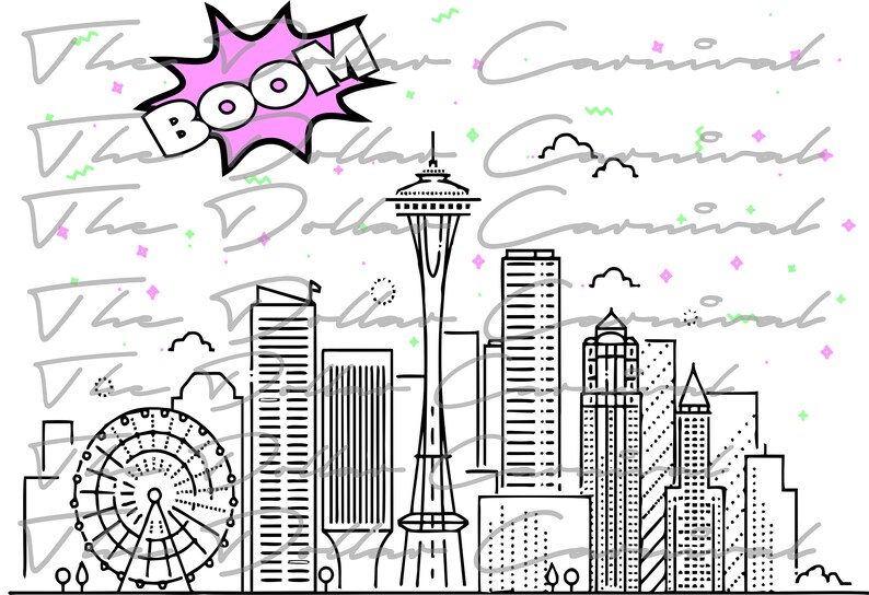 Modern Super Hero Girl Party Banner, Black and White, Line Art - Etsy