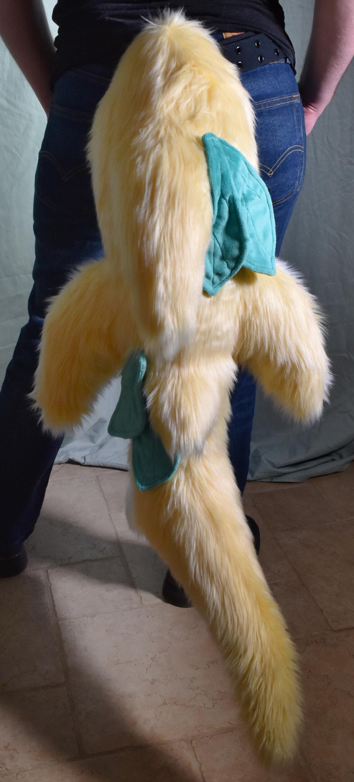 Lemon Gummy Shark Fursuit Tail - Etsy