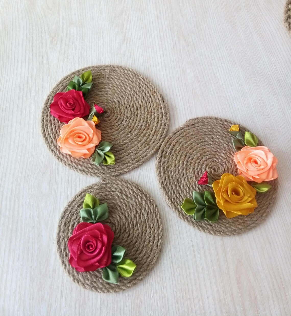 Jute rope wreath Rope wall art Rope wall decor DIY basics | Etsy