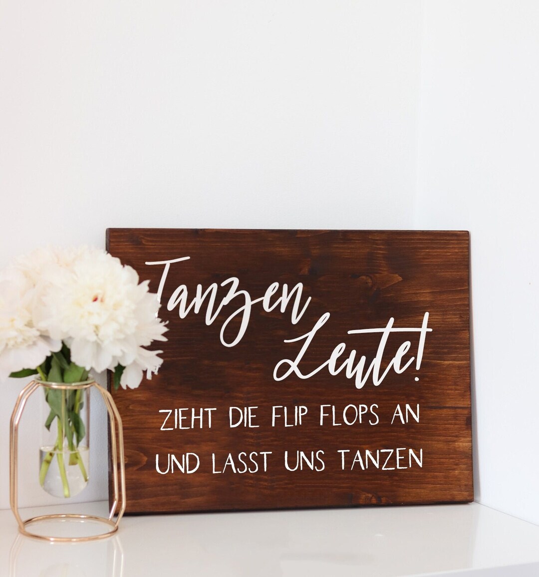 Holzschild Camille Tanz - 'tanzen Leute! Zieht Die Flip Flops an Und ...