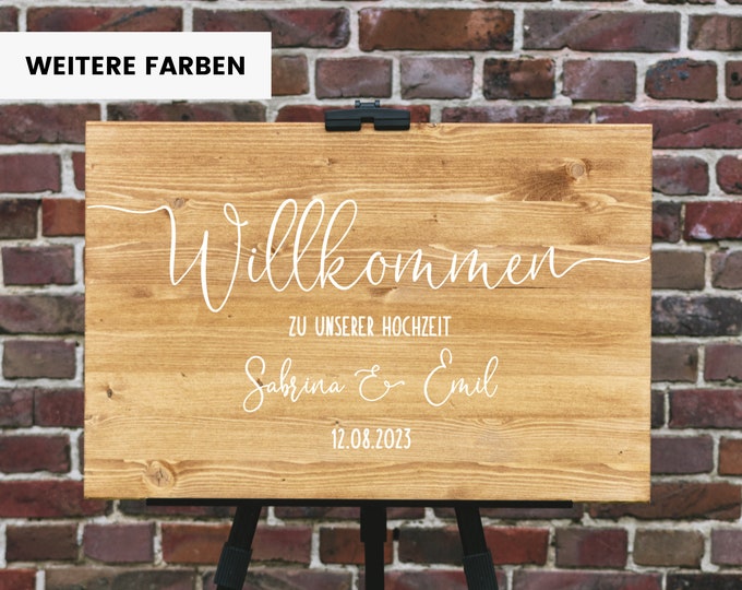 Willkommensschild Aus Holz