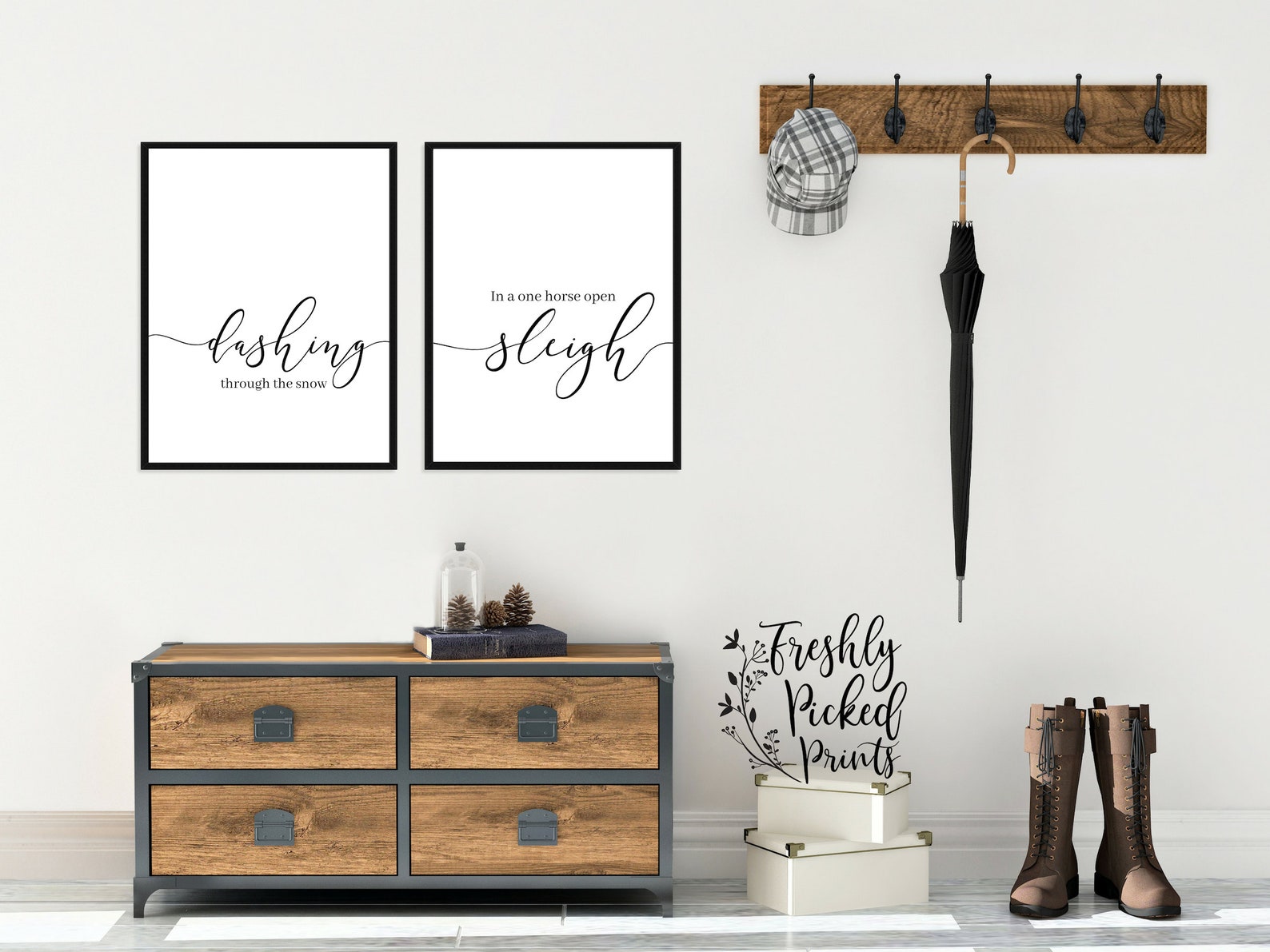 Christmas Song Lyrics Print Set, Holiday Wall Art (digital Download) - Etsy
