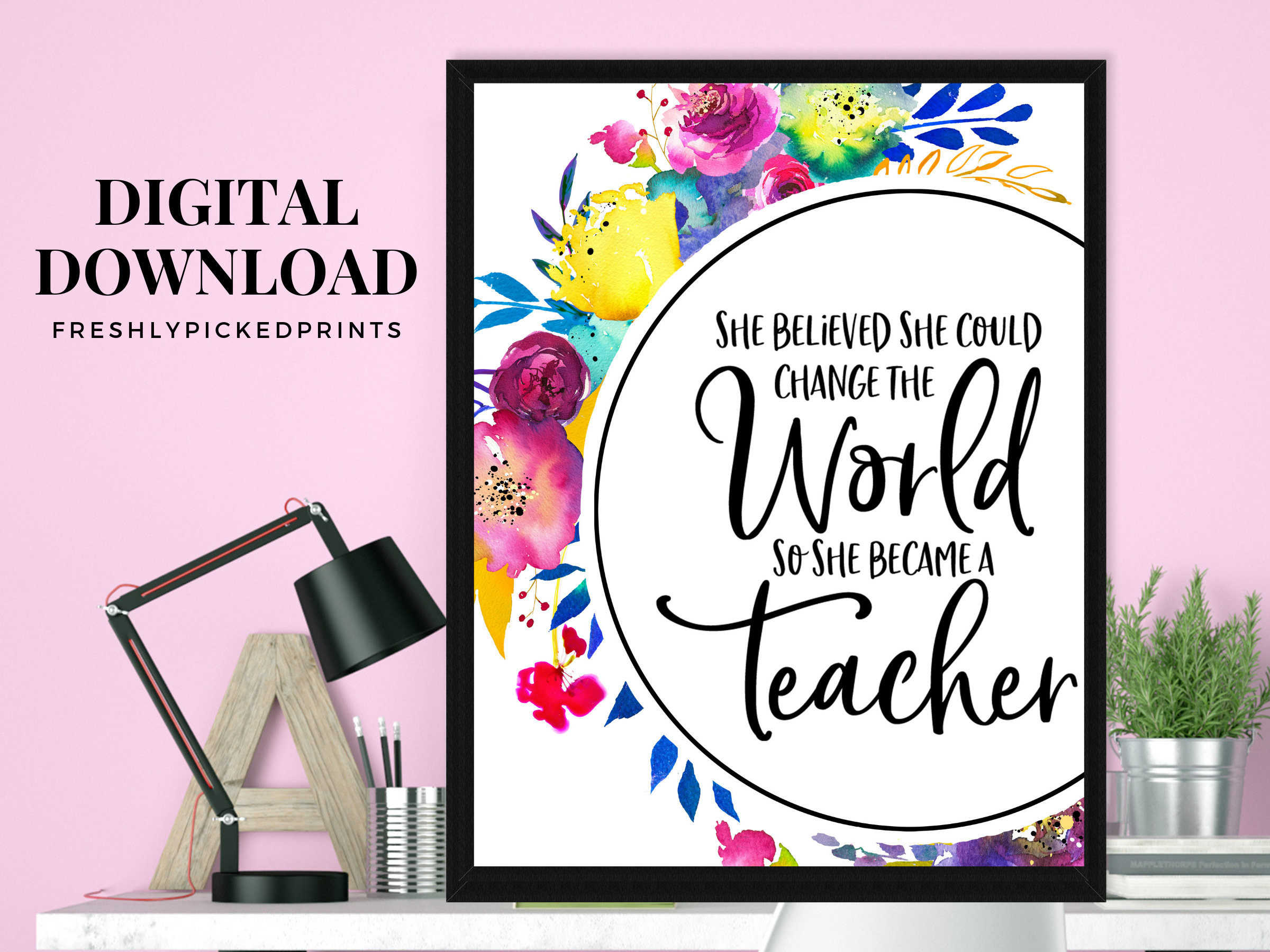 Teacher Appreciation Print Teacher Gift Ideas Teacher - Etsy