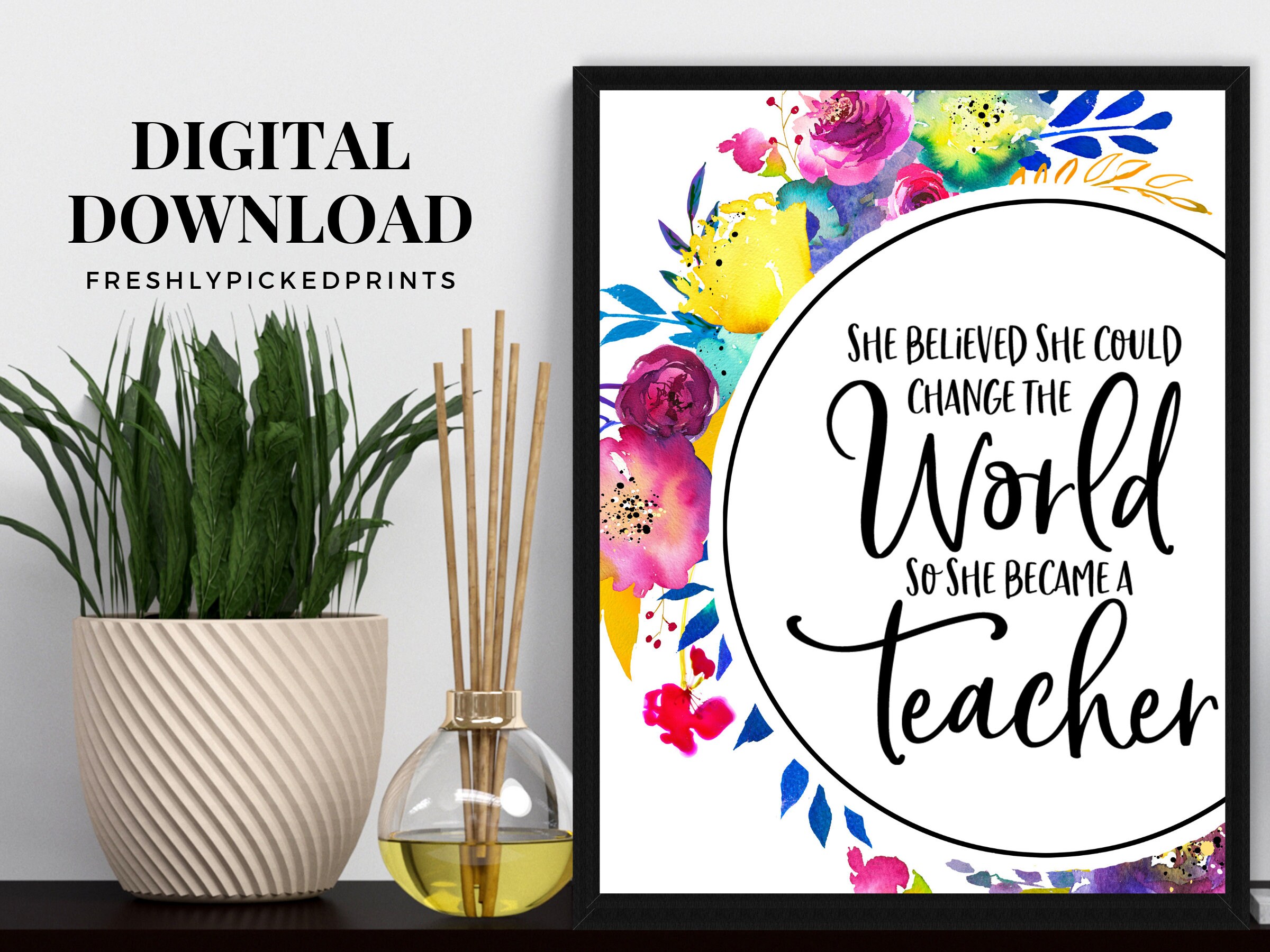 Teacher Appreciation Print Teacher Gift Ideas Teacher - Etsy