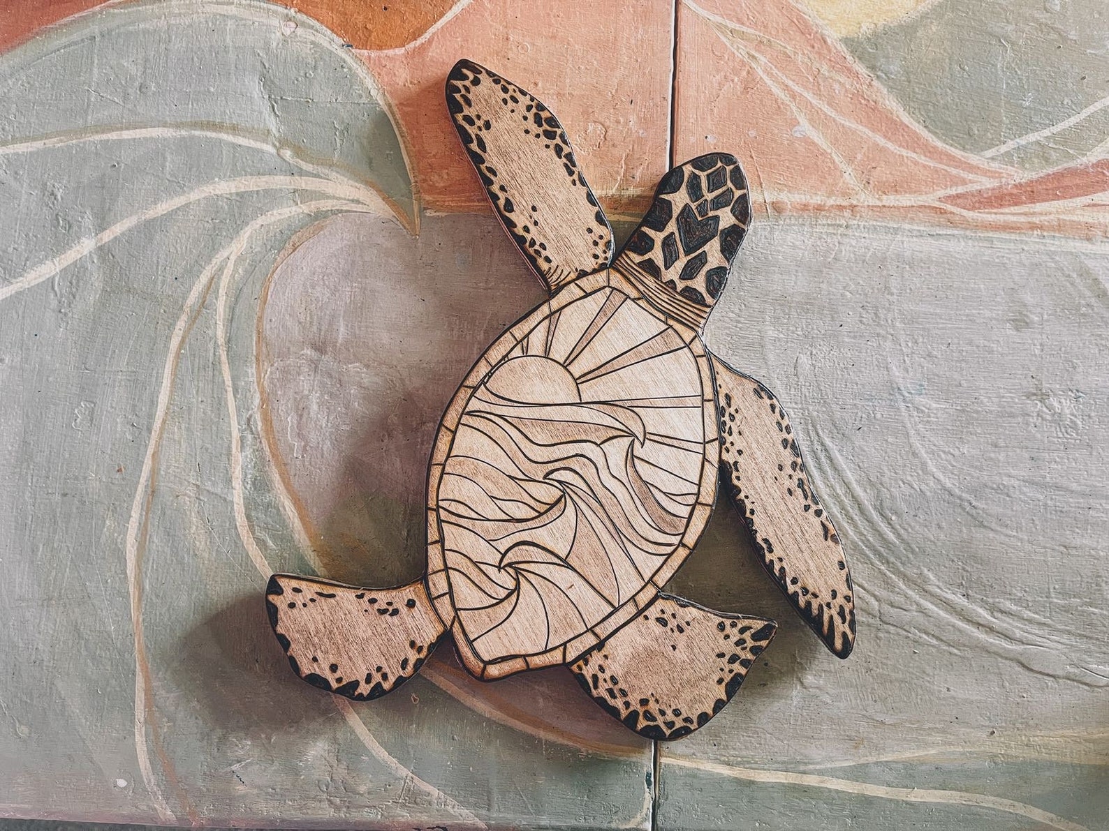 Wooden Sea Turtle Wall Art Sea Turtle Turtle Art Sea Turtle - Etsy