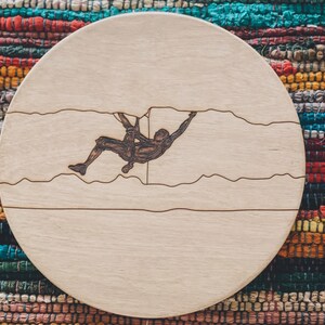 Rock Climbing Wooden Wall Hanging Rock Climbing Wall Decor | Etsy