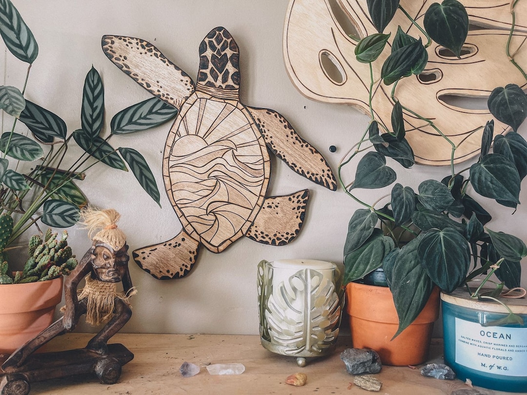 Wooden Sea Turtle Wall Sculpture at Karen Medina blog