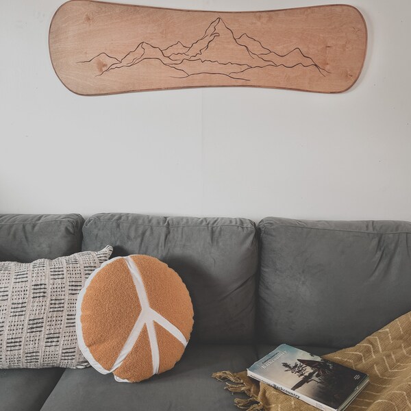 Wood Snowboard Wall Art - Etsy
