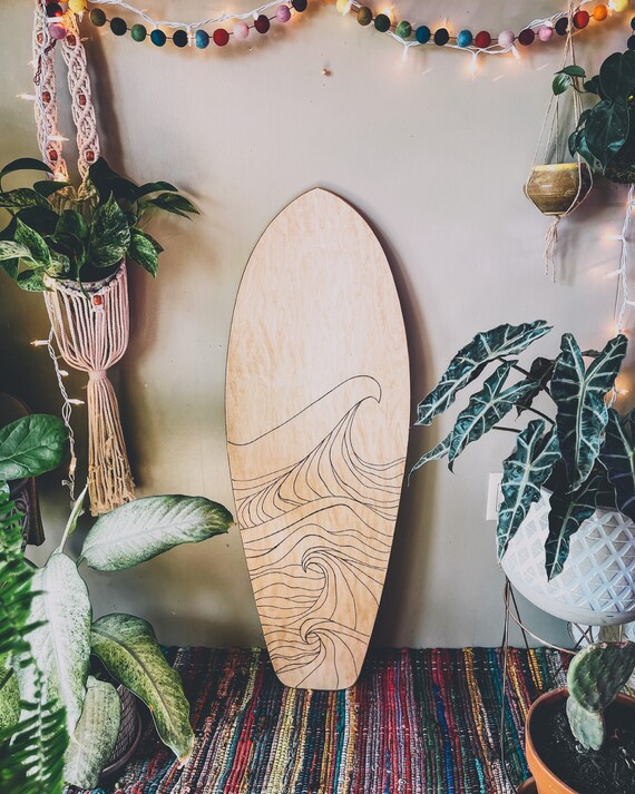 Waves Surf Decor Surf Surfboard Waves Wave Art Surf - Etsy