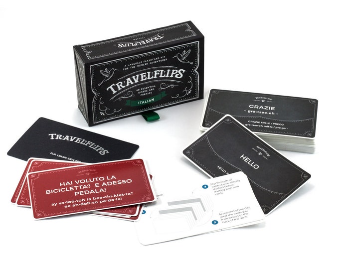 Italian Flash Cards - Basic Words and Phrases for Beginners - Great ...