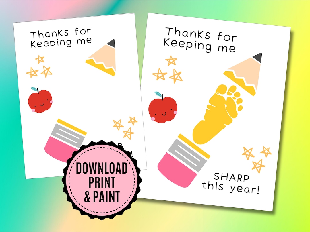 Teacher Appreciation Handprint Craft | Keepsake Gift (instant Download ...