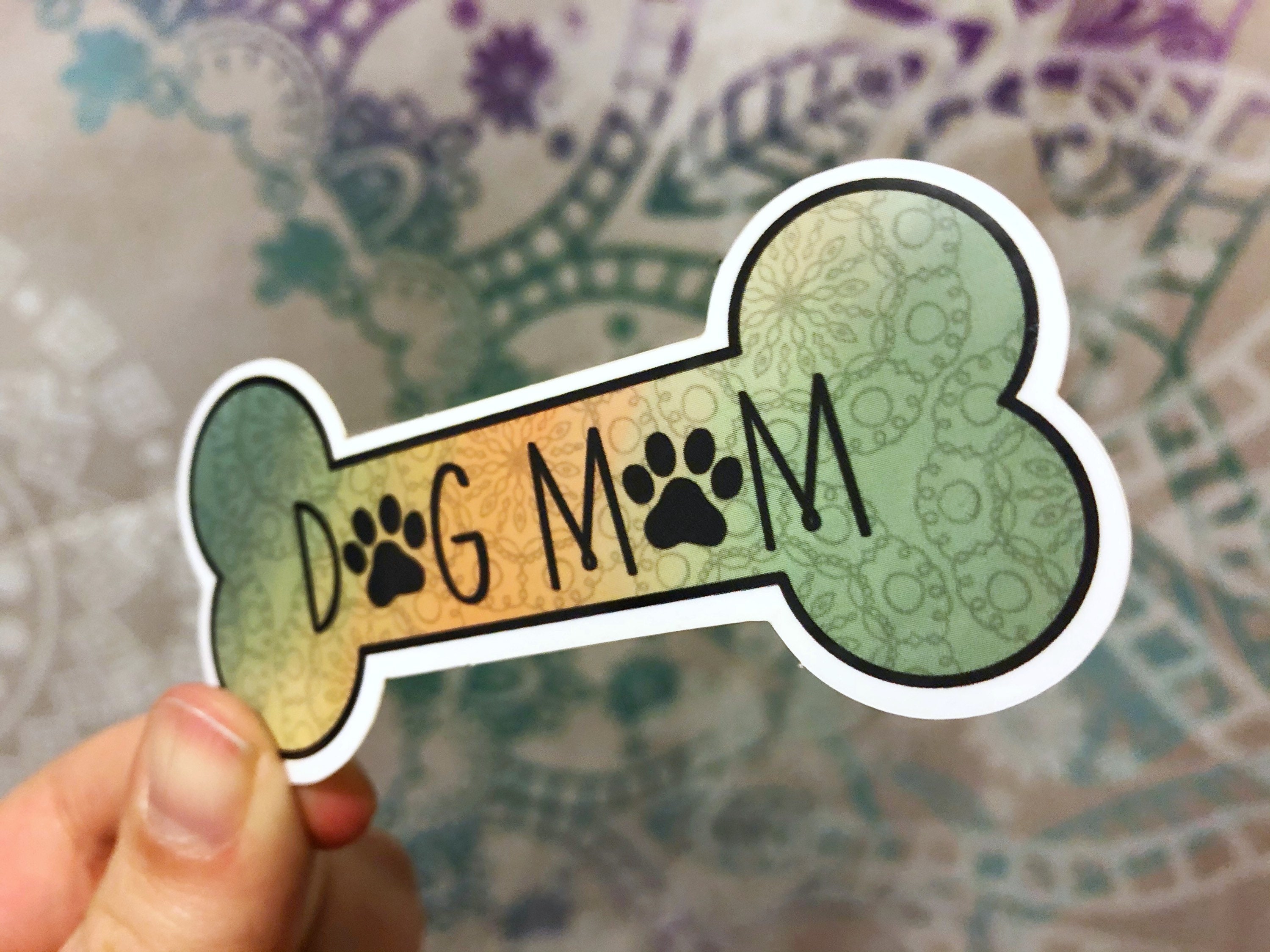 Dog Mom Mandala Vinyl Sticker Stickers for Hydroflask - Etsy