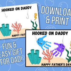 Hooked on Daddy Printable - Download Print - Daddy - Father's Day ...