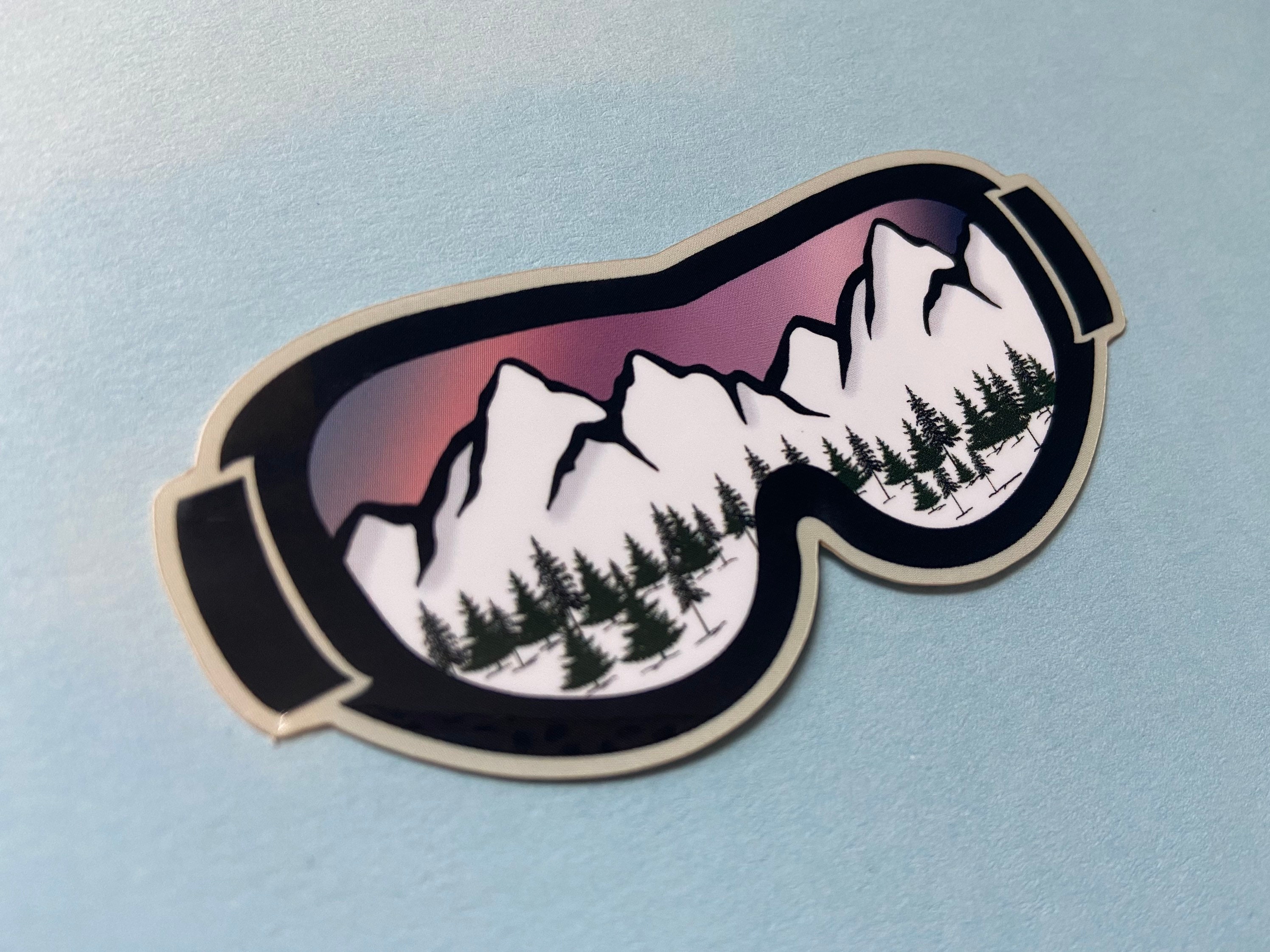 Snow Goggles Vinyl Sticker Stickers for Hydroflask Laptop | Etsy