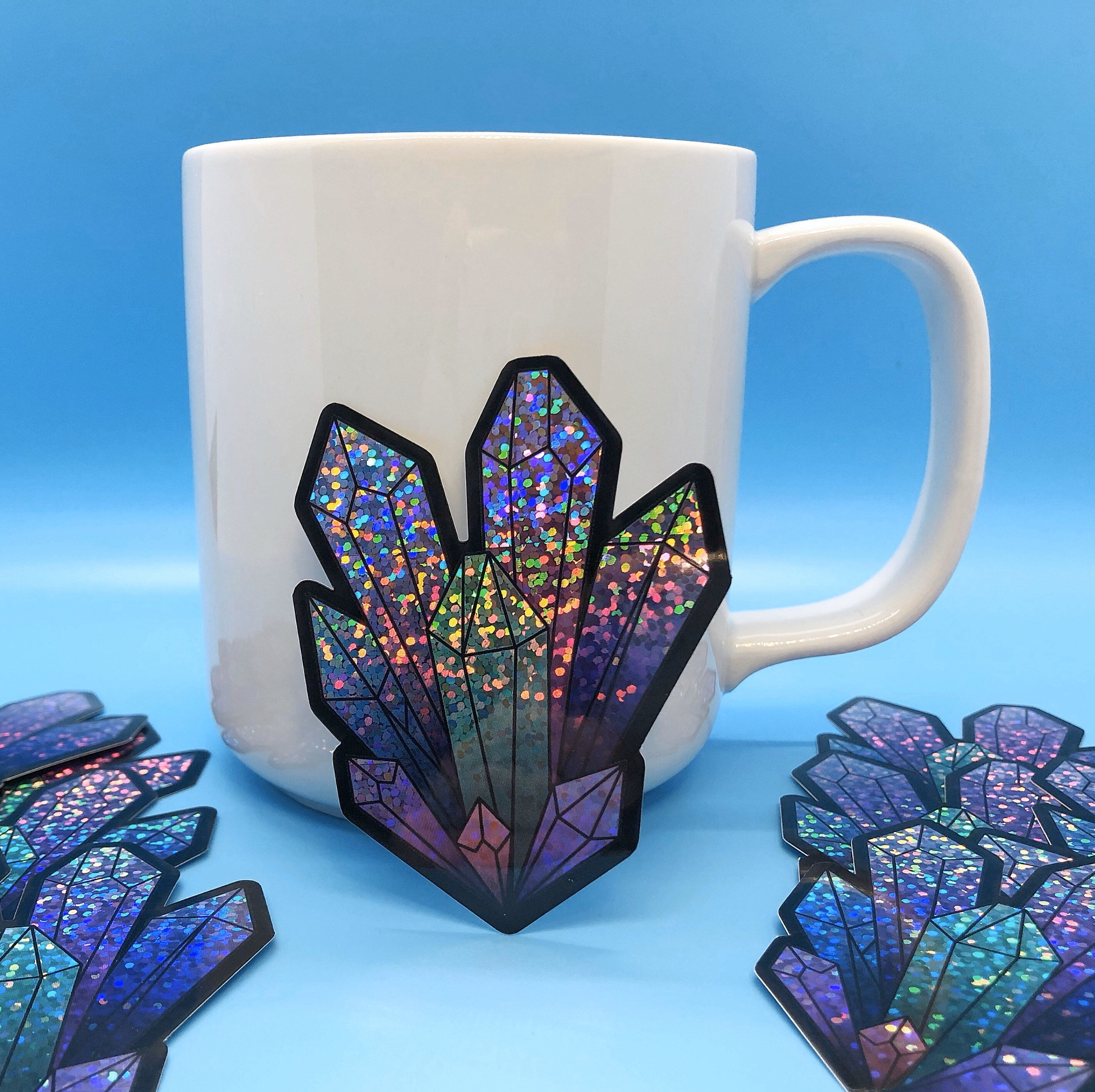 Glitter Crystals Vinyl Sticker Stickers for Hydroflask | Etsy