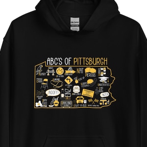 Abc's of Pittsburgh Unisex Hoodie | Pittsburgh Apparel | 412 | Yinzer ...
