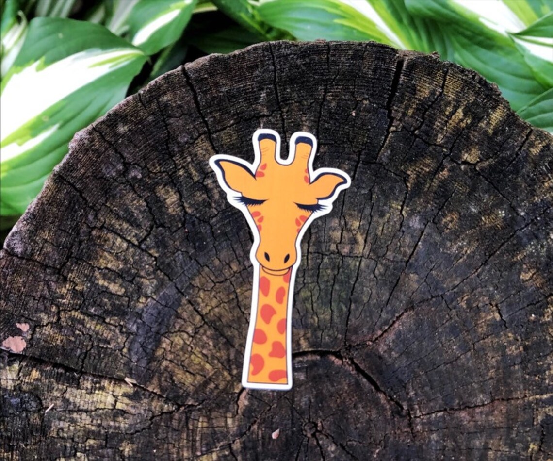 Giraffe Vinyl Sticker Stickers for Hydroflask Laptop | Etsy