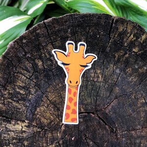 Giraffe Vinyl Sticker | Stickers for Hydroflask | Laptop Stickers ...