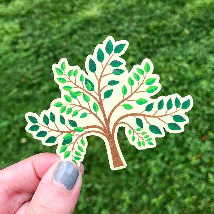 Tree Sticker Nature Sticker Stickers for Hydroflask | Etsy
