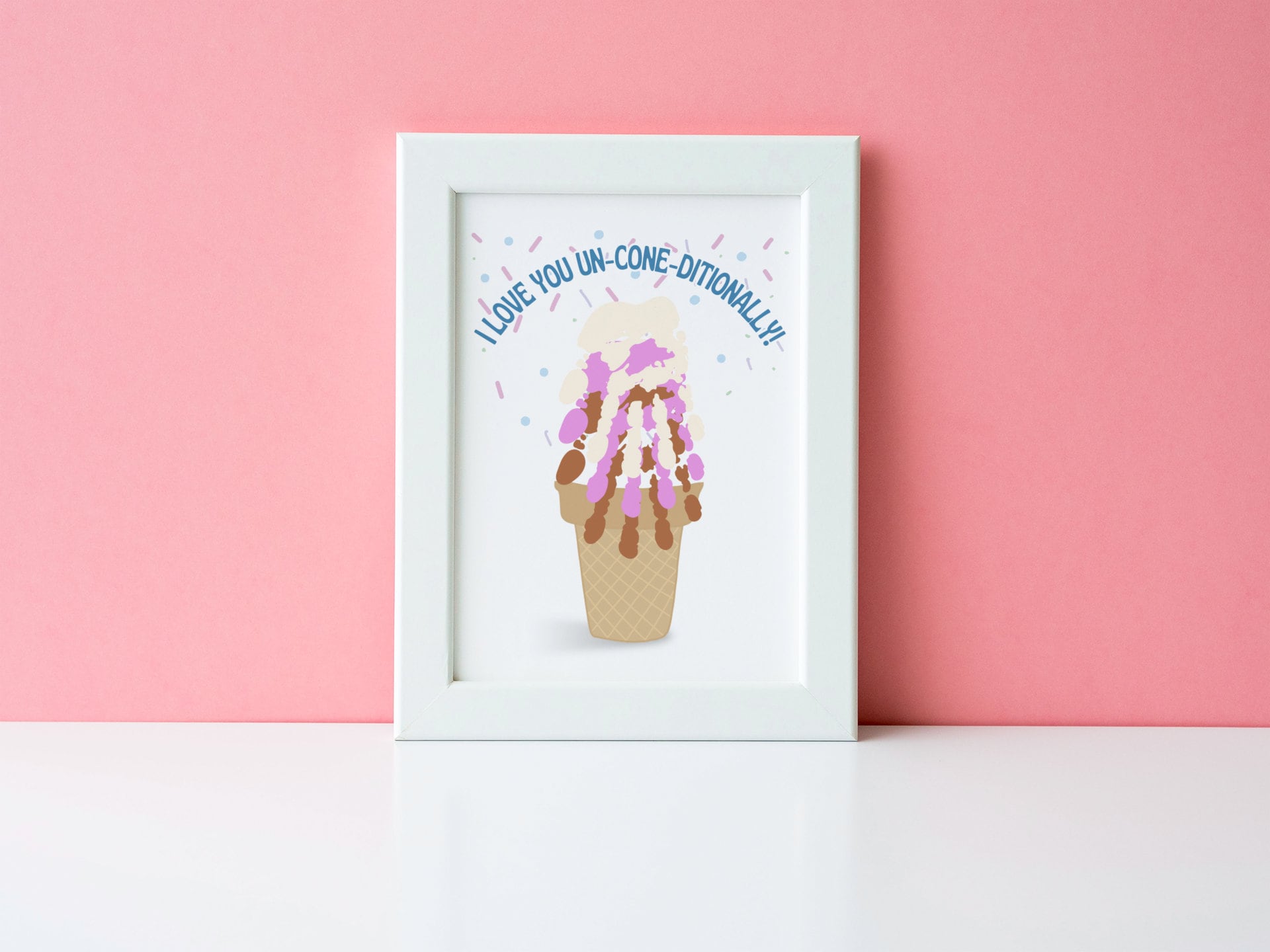 Love You Un-cone-ditionally Printable - Download & Print - Kids Craft ...
