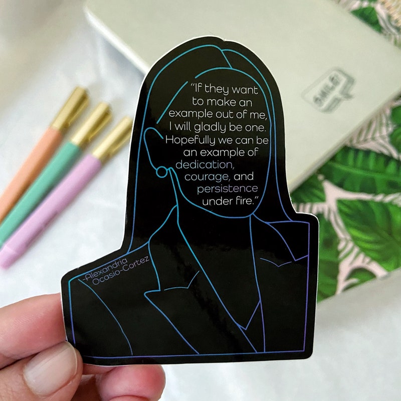 Aoc Quote Sticker - Etsy