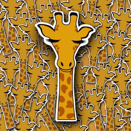 Giraffe Vinyl Sticker Stickers for Hydroflask Laptop - Etsy