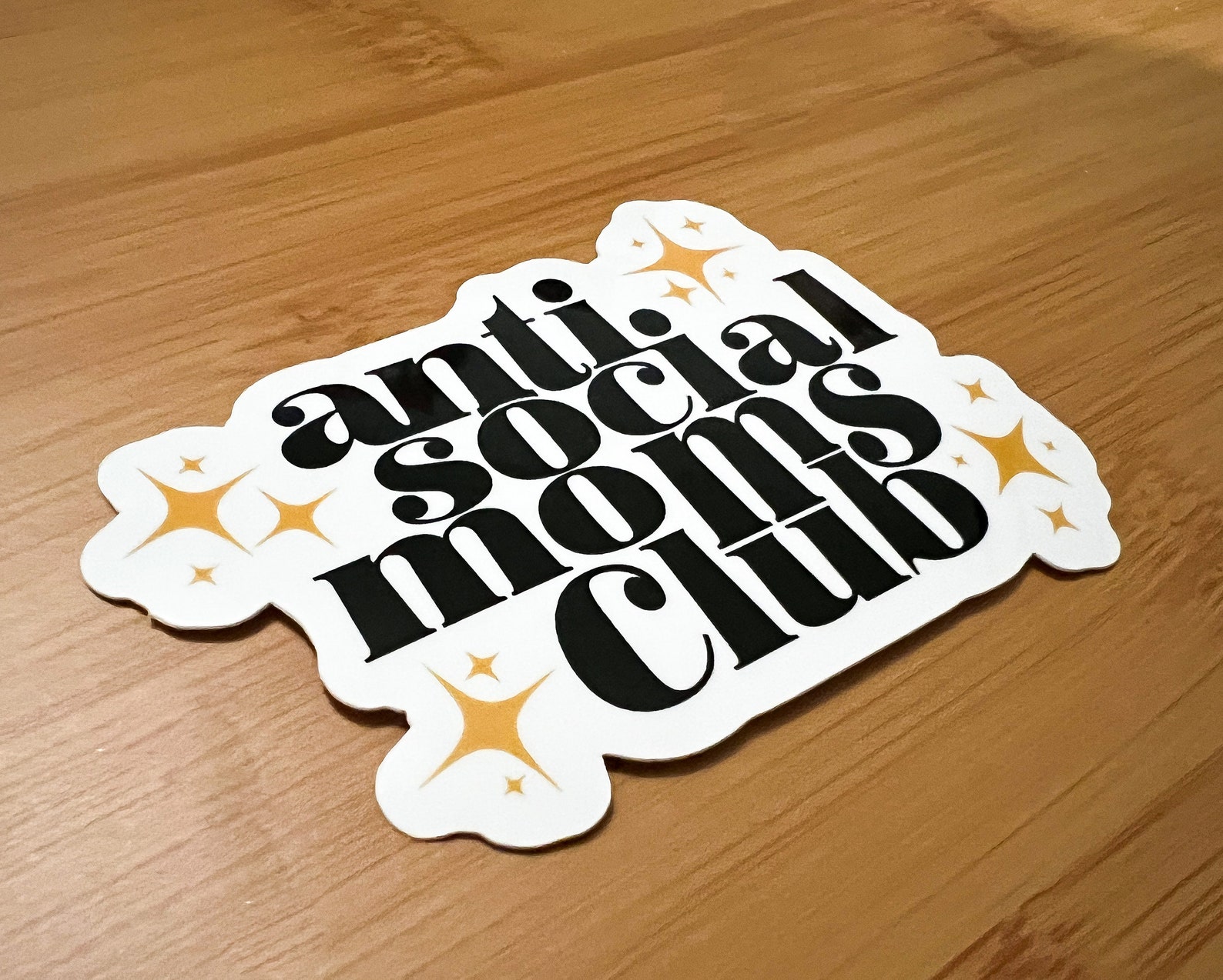 Anti-social Moms Club Sticker - Waterproof Vinyl Laptop Decal - Etsy