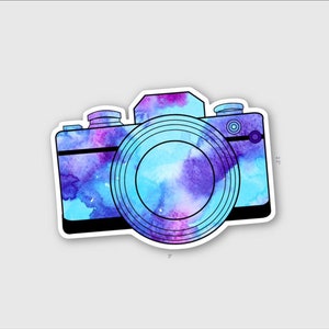 Camera Vinyl Sticker | Watercolor Camera | Stickers for Hydroflask ...