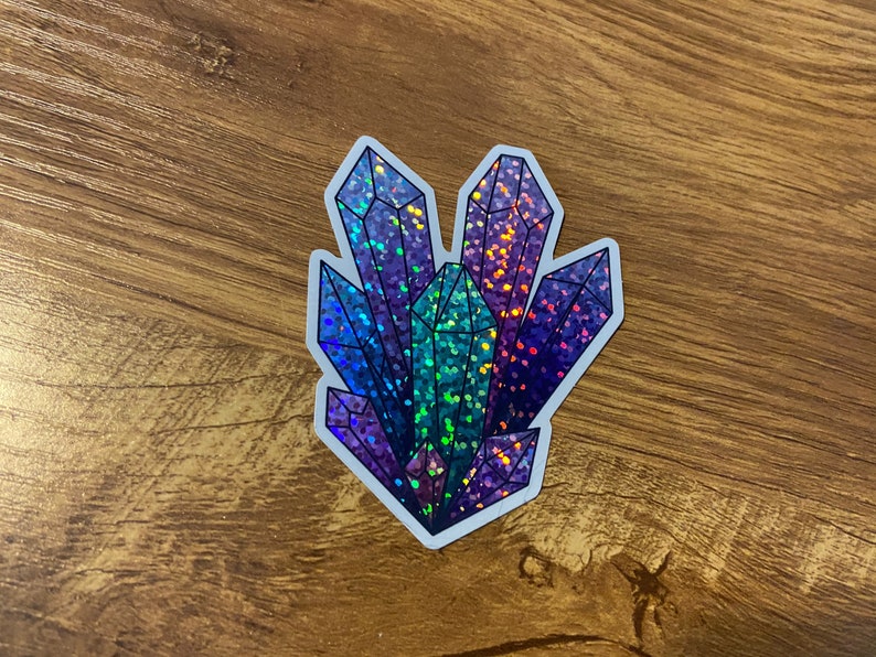 Glitter Crystals Vinyl Sticker Stickers for Hydroflask | Etsy